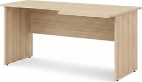 Ergonomický stůl Impress 160 x 90 cm, pravý, akát světlý