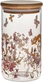 Skleněná dóza na potraviny Flowers – Dakls