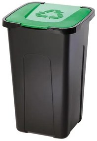Odpadkový koš REC 50l - zelené víko