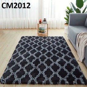 Hedvábný nadýchaný koberec s dlouhým vlasem, více barev a velikostí Barva: CM2012, Rozměry: 80x120 cm