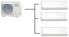 Klimatizace Panasonic Etherea white 1+3 (2kW + 2,5kW + 2,5kW) Multi-split R32