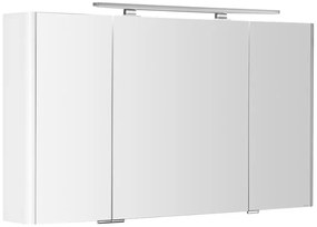 Sapho, LUCIE galerka s LED osvětlením, 126x70x17cm, bílá, LU125-0030