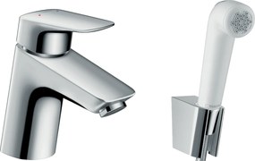 Hansgrohe Logis, páková umyvadlová baterie s bidetovou sprškou, chromová, 71290000
