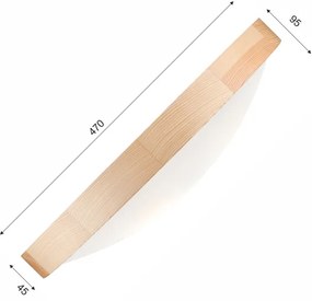 Stropní svítidlo NATURAL SLIM 3xE27/60W/230V pr. 47 cm borovice