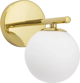 Toolight - nástěnná skleněná svítilna Classic APP684-1W, zlatá, OSW-05639