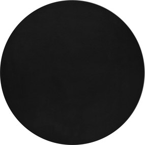 Ayyildiz, Kusový koberec Pouffy 5100 Black kruh, 200x200 (průměr) kruh, černá, obývací pokoj