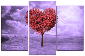 Obraz na plátně - Srdce ve tvaru stromu 1106FC (120x80 cm)