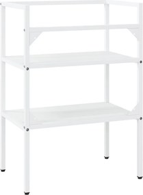 Koupelnový regál pod umyvadlo bílý 59 x 38 x 83 cm železo 338485
