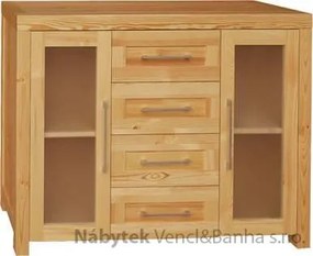 moderní dřevěná komoda, prádelník z masivního dřeva borovice DEL SOL drewfilip 8