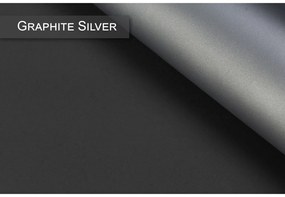 Dekodum Termoizolační roleta v bílé kazetě, barva látky Graphite Silver Šířka (cm): 69, Výška (cm): Standardní (do 150 cm), Strana mechanismu: Práva