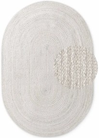 Koberec Hanse Home Jute Braided Rangpur bílý ovál