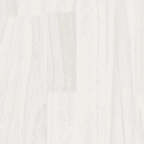 Zahradní truhlík bílý 70 x 70 x 70 cm masivní borové dřevo,  810811