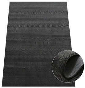 Vopi | Kusový koberec Zurich 1901 dark grey - 120 x 170 cm