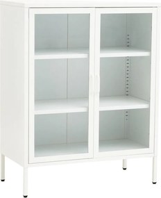 Bílá ocelová vitrína 80x102x40 cm Acier – Premier Housewares