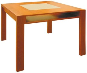 Dýhovaný jídelní stůl KATKA s policí Varianta: S policí, 85 x 140 cm,  (na výběr více variant)