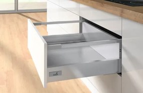 Hettich zásuvka InnoTech Atira 520 / 176 mm s relingem stříbrná ITA-520/176-reling