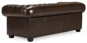 Massive home | Luxusní sedací souprava Chesterfield z pravé kůže - hnědá