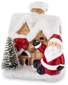 Vánoční led dekorace Santa u domečku 159986