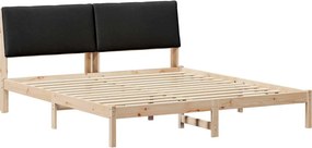 Rám postele Hnědo-černá 180 x 200 cm Masivní borovicové dřevo 3394365