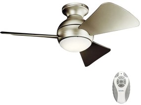 Elstead | Kichler KLF-SOLA-34-BN-LED Stmívatelný stropní ventilátor SOLA 10W/230V IP23+DO | ED0416