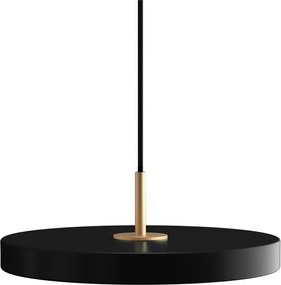 Černé LED závěsné svítidlo s kovovým stínidlem ø 31 cm Asteria Mini – UMAGE