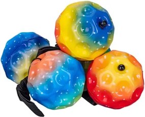 Míček na gumičce s úchytem na suchý zip / Hračka / Pěna / O 6 cm / 5 b