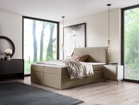 Eka Kontinentální čalouněná postel SMART - Trinity (90x200 cm) Barva látky Trinity: Černá (Trinity 2316)