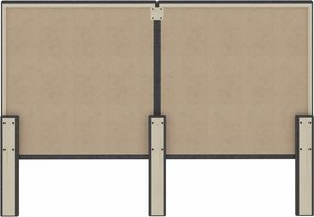 Čelo postele tmavě šedé textil 140 x 200 cm 287468