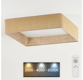 Brilagi - LED Stmívatelné svítidlo VELVET SQUARE LED/24W/230V + DO hnědá