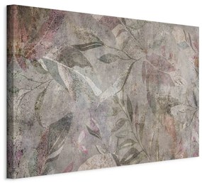 Obraz XXL Barvy benátských fresek - květinová kompozice na hnědém pozadí