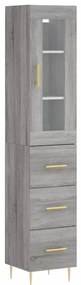 Skříň highboard šedá sonoma 34,5 x 34 x 180 cm kompozitní dřevo,  3199231