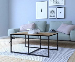 Casarredo - Komfort nábytek Konferenční stolek LOSETA II, dub wotan/černý kov