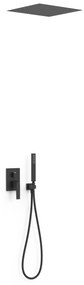 TRES Slim Exclusive Podomítkový jednopákový sprchový set Rapid-Box, černá matná 20228006NM