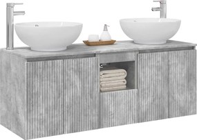 Sada koupelnových skříněk 3 ks Betonově šedá 3405700