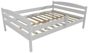 Vomaks Dětská postel DP 017 XL se zábranou Rozměr: 120 x 200 cm, Barva: surové dřevo