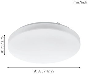 Eglo 97872 - LED Stropní svítidlo FRANIA LED/14,6W/230V