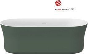 Ravak Ypsilon vana volně stojící 180 x 80 cm odtok bílá zelená XC00100052