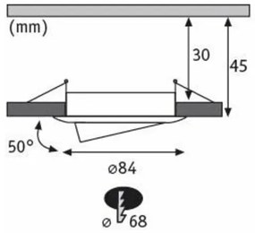 Paulmann 94472 - SADA 3xLED/6W IP23 Stmívatelné koupelnové svítidlo NOVA 230V