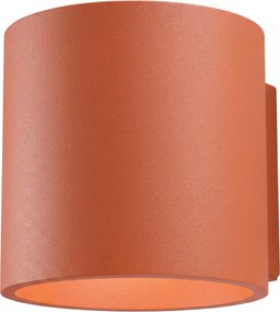 Sollux Lighting Nástěnné svítidlo ORBIS 1 okrově červené