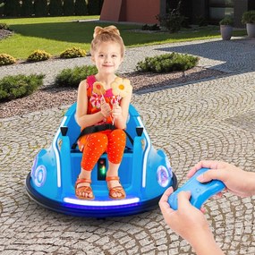 Costway 12 V Dětský nárazníkový vůz 360 Otočení stupňů s hudbou a světly