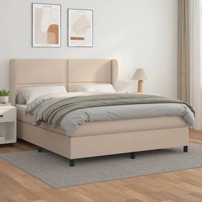 Fionshop 264243966 Box spring postel s matrací cappuccino 180 x 200 cm um