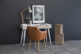 Designový psací stůl Nature 110 cm bílý dub