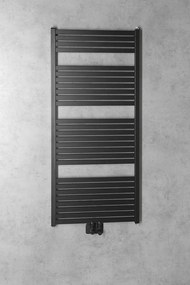 Aqualine, TONDI topné těleso 600x1330 mm, středové připojení, černá matná, DT486T