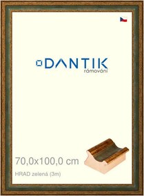 DANTIK rámeček 70x100 | HRAD zelená (Plexi Čiré)