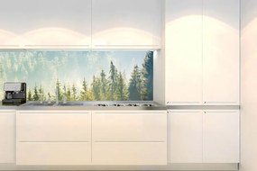 Samolepicí fototapeta do kuchyně KI-180-141 Mlha nad lesem | 180 x 60 cm