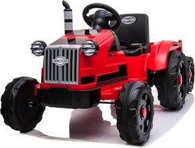 LEAN CARS Elektrický traktor s přívěsem CH9959 červený