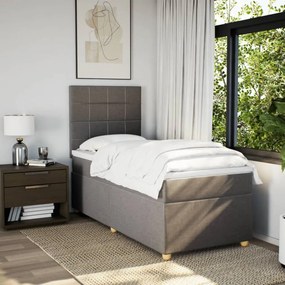 Box spring postel s matrací taupe 90x190 cm textil 3293439