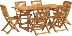 7dílný zahradní jídelní set 180x90x75 cm masivní akáciové dřevo 3321530