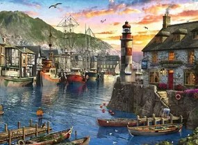 Ravensburger Východ slunce v přístavu / 500 dílků / od 10 let