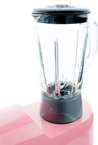 TEMPO-KONDELA KANTE, kuchyňský robot, 1800 W, 5 l, růžová / chrom